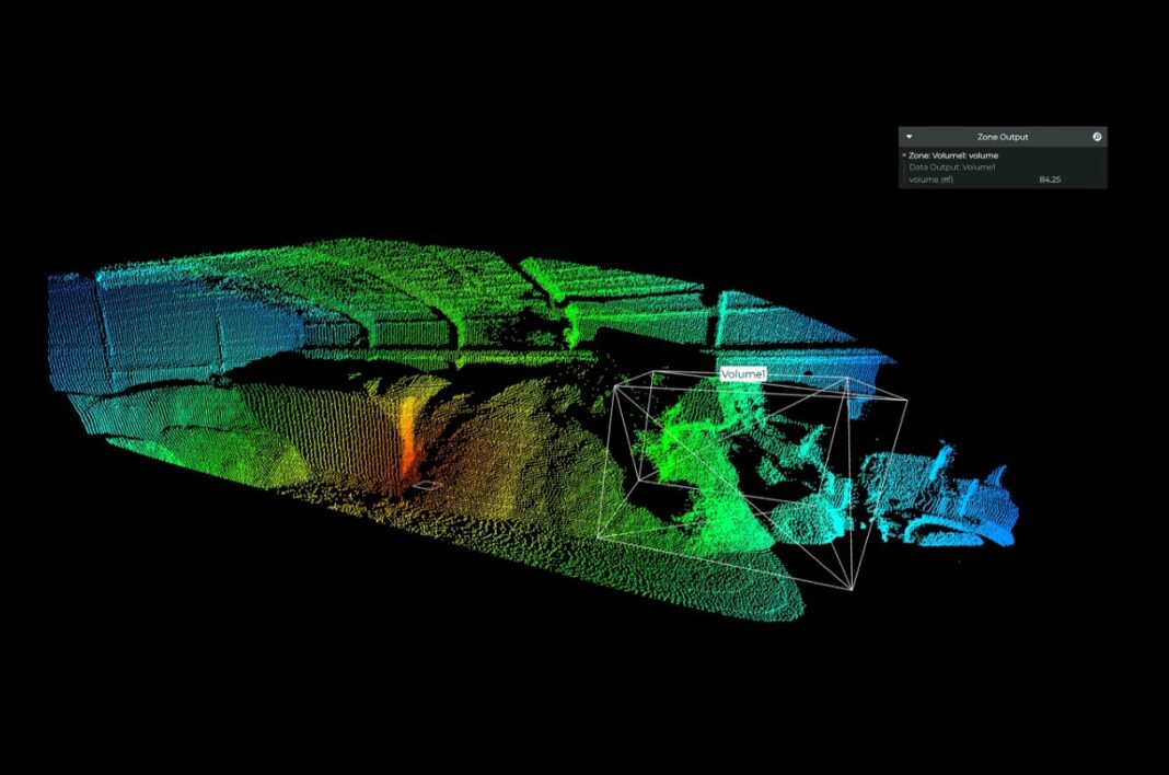 Sensori LiDAR per monitoraggio di materiali e calcolo dei volumi